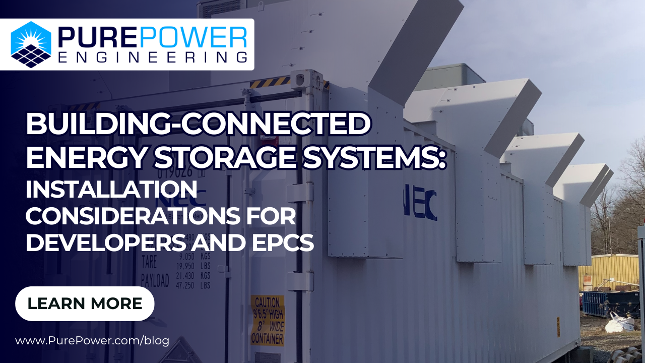 Building-Connected Energy Storage Systems: Installation Considerations ...