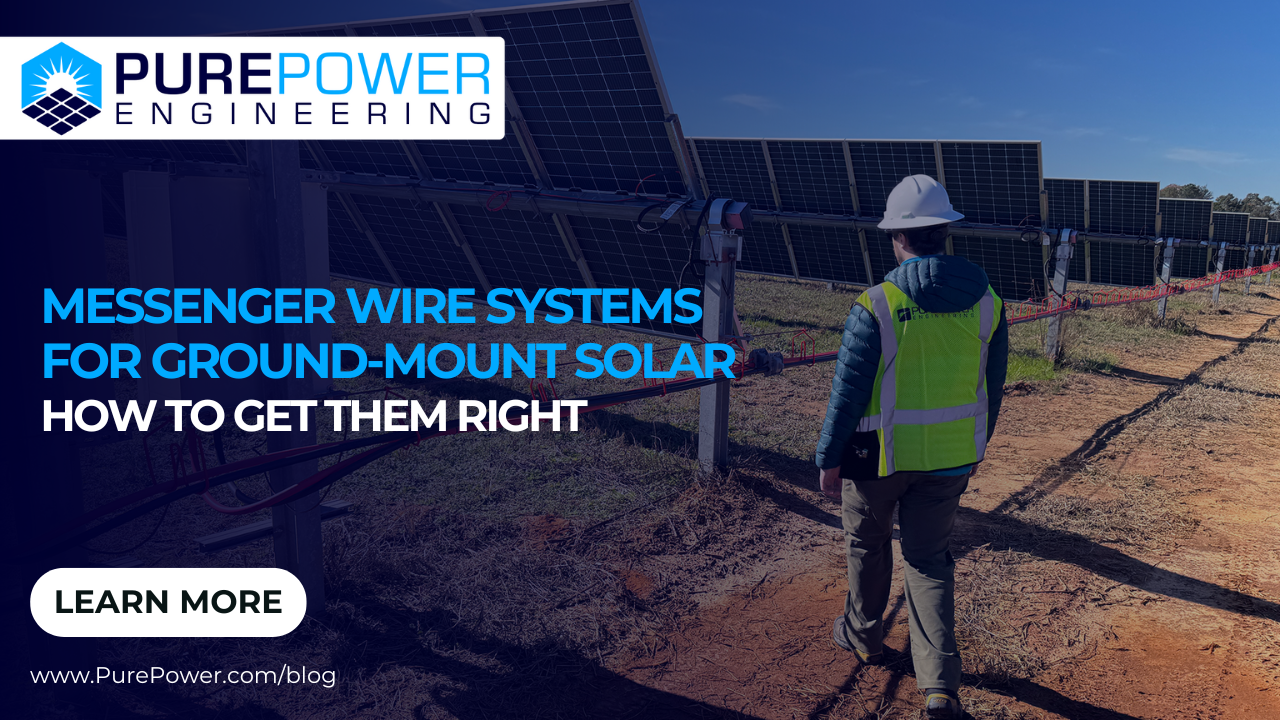 Messenger Wire Systems for Ground-Mount Solar —How to Get Them Right